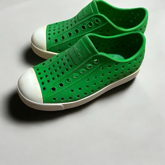 Native | Shoes | Native Jefferson Green Kids Perforated Water Slip On ...